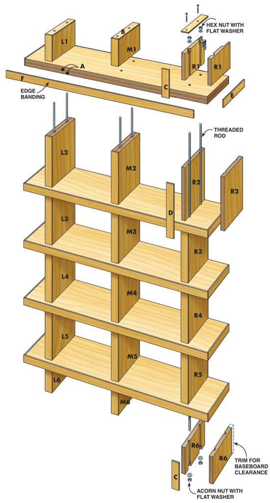 Contemporary Bookcase | Popular Woodworking