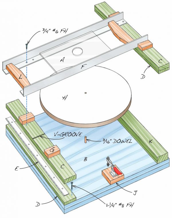 Radial Router Jig | Popular Woodworking