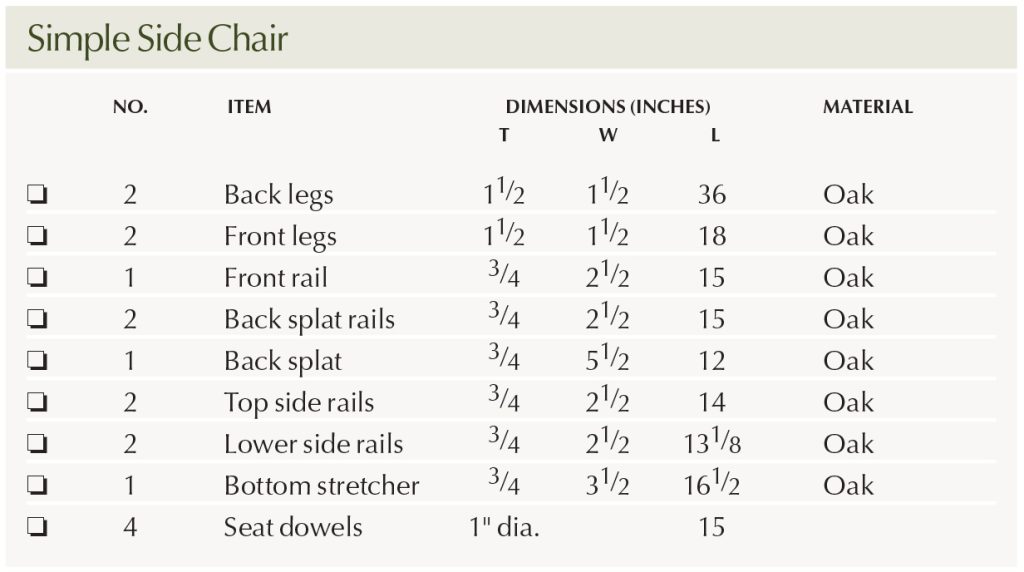 Easy-to-Make Side Chair | Popular Woodworking