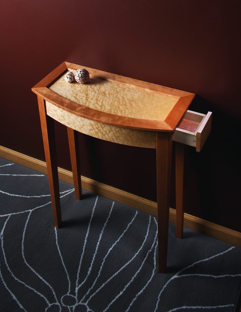 Bow-front Entry Table | Popular Woodworking
