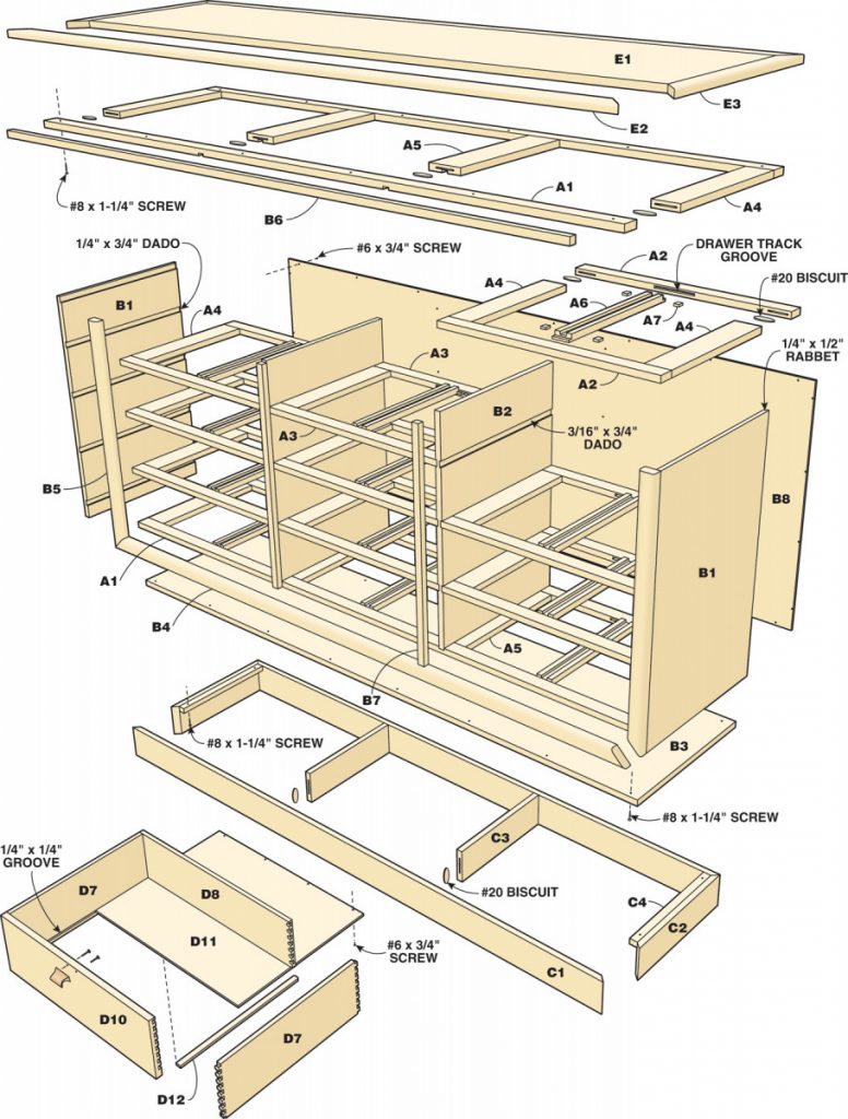 Modern 12 Drawer Dresser | Popular Woodworking
