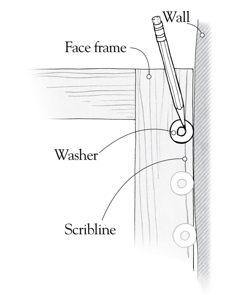 Scribing with Washers | Popular Woodworking