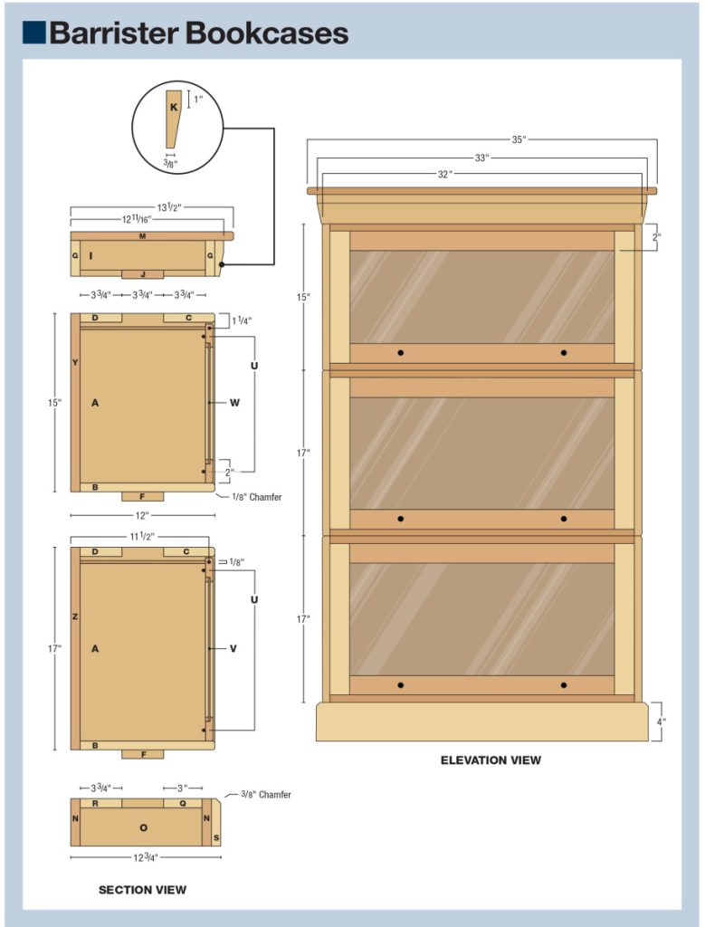 Barrister Bookcase | Popular Woodworking