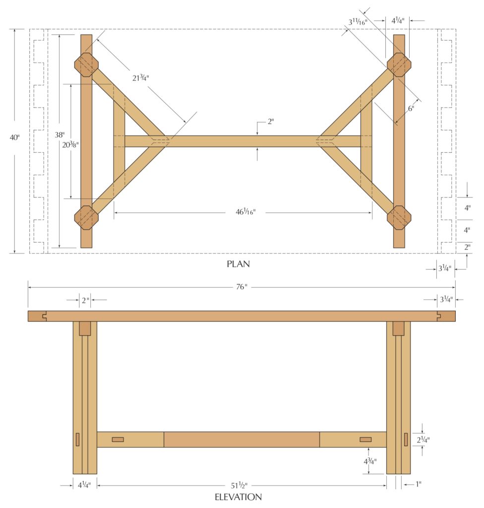 The Barnsley Hay Rake Table | Popular Woodworking