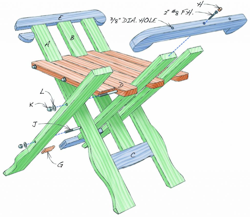 Medieval Folding Stool | Popular Woodworking