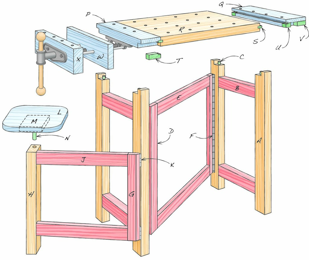 Folding Bench | Popular Woodworking