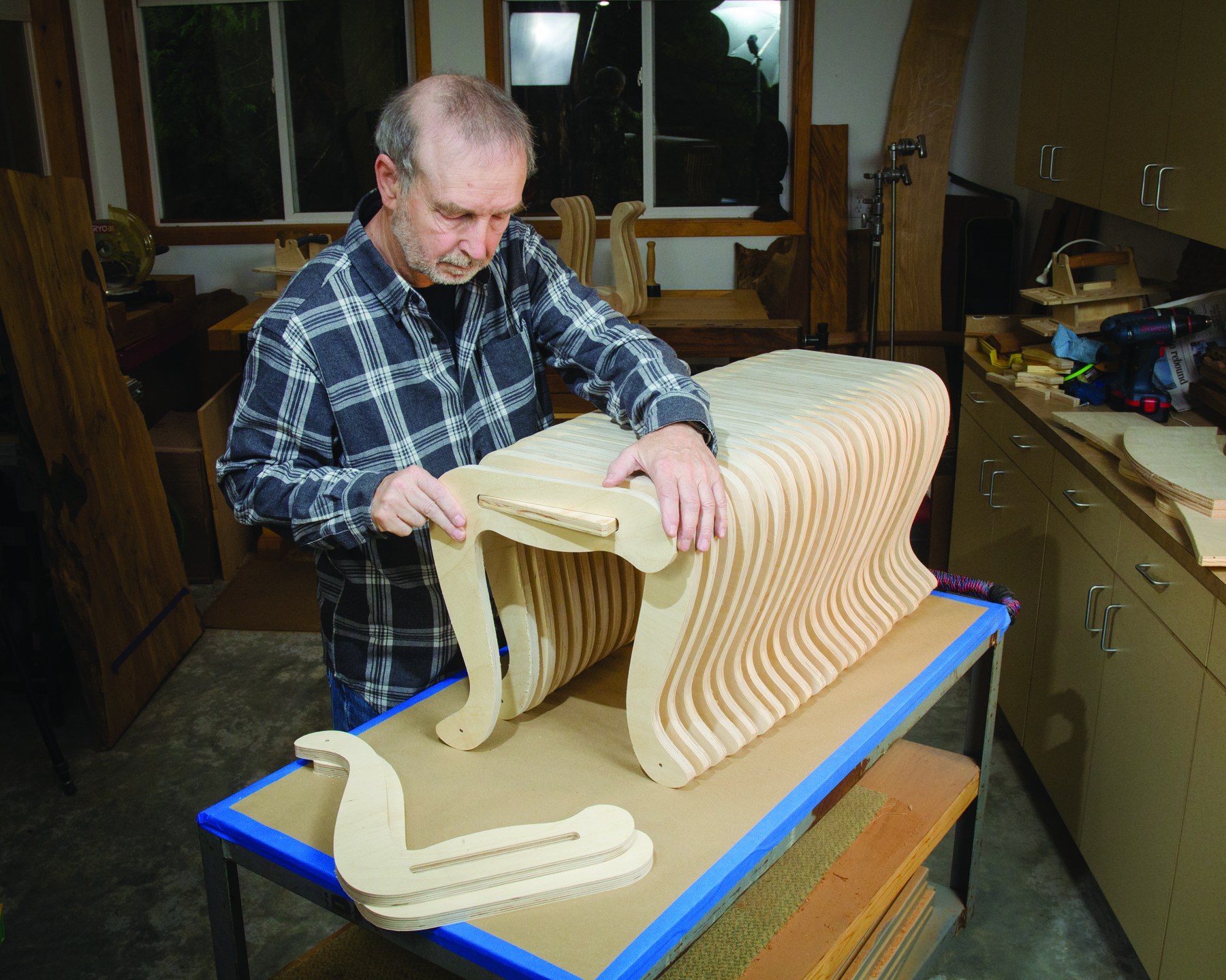 A Modern Parametric Bench | Popular Woodworking