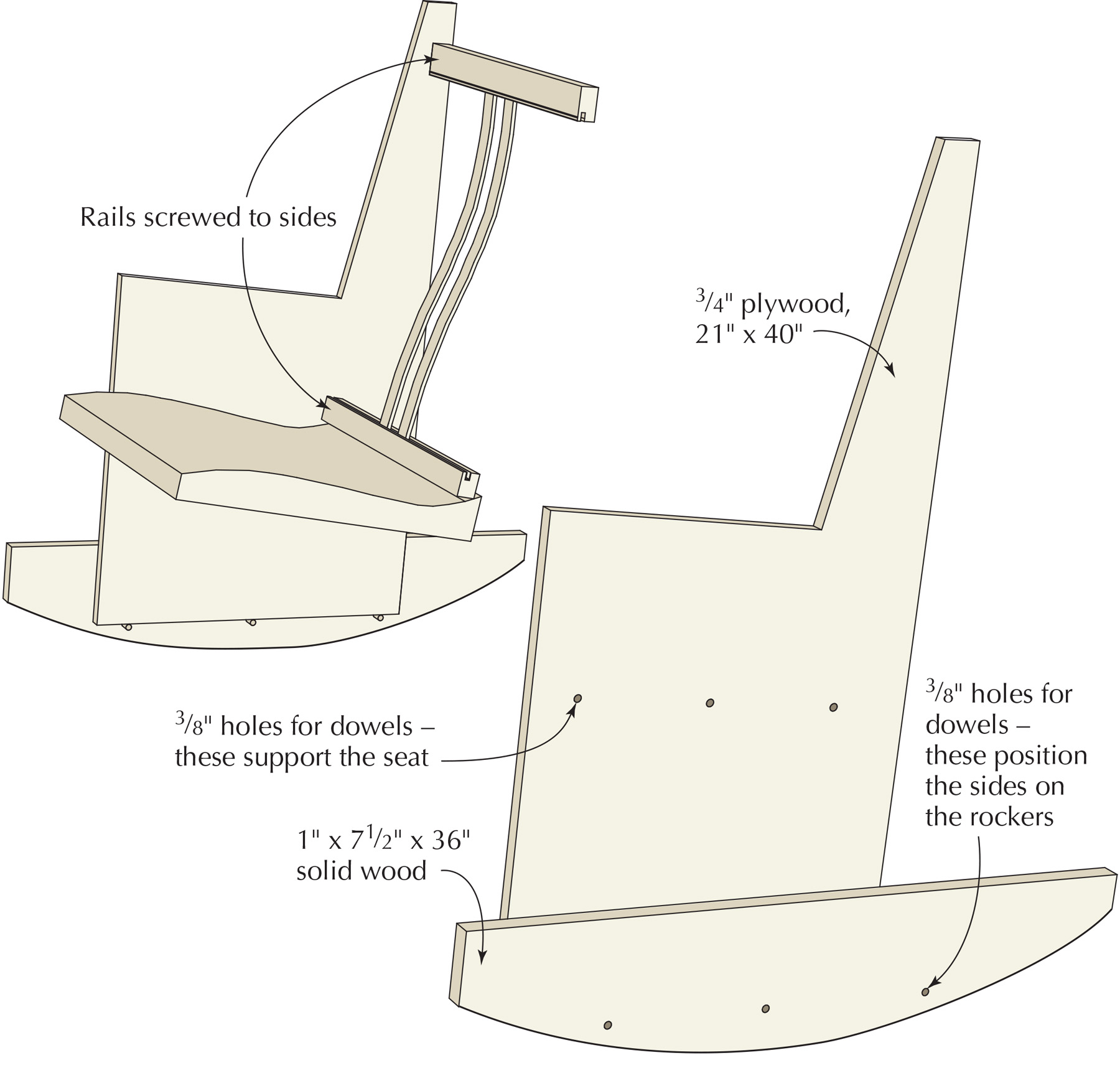 Make a Chair That Rocks | Popular Woodworking