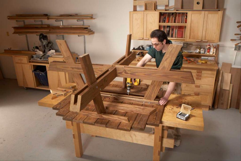 Crisscross Picnic Table | Popular Woodworking