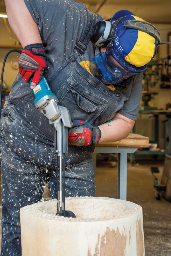 Power-Carved Side Table | Popular Woodworking