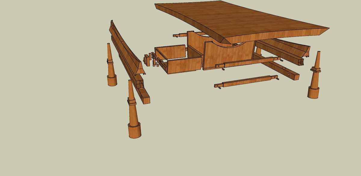 Dan Dragon’s Torii Table Part 4: Drawer, Finish, and Assembly | Popular ...