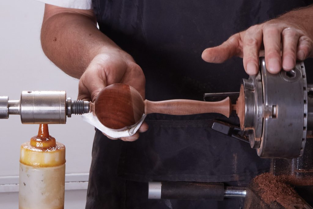 Turned Scoop with Pewter Finial | Popular Woodworking