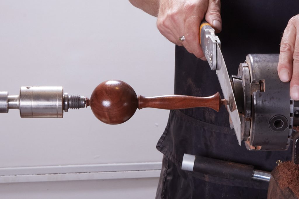 Turned Scoop with Pewter Finial | Popular Woodworking