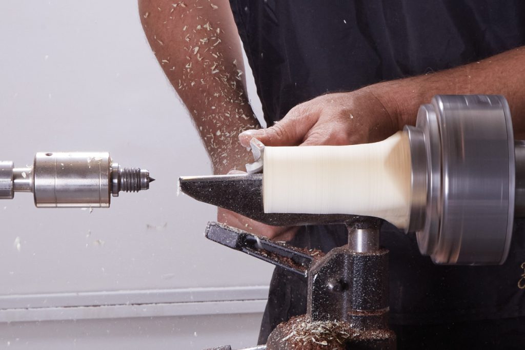 Turned Scoop with Pewter Finial | Popular Woodworking