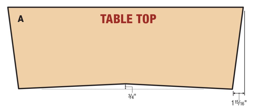 Coopered Leg Hall Table | Popular Woodworking
