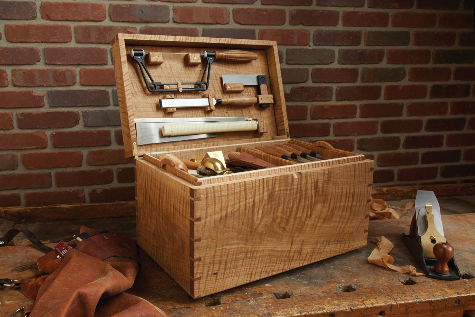 Dovetailed, Curly Maple Tool Chest | Popular Woodworking
