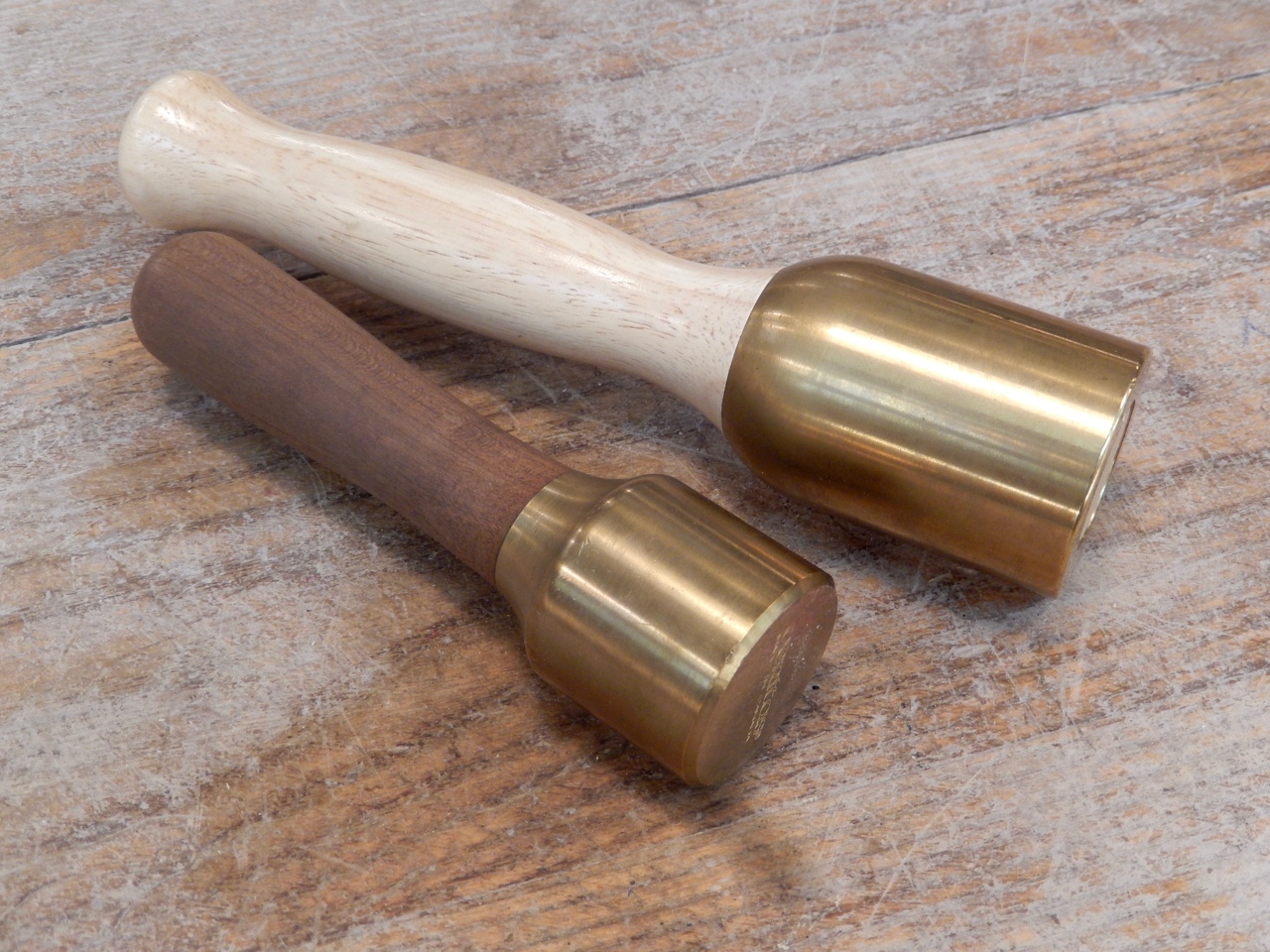 Two Brands of Brass Mallets | Popular Woodworking